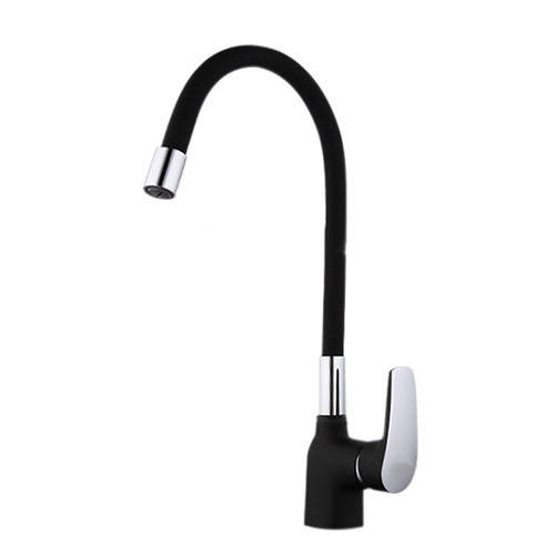 Купить Смеситель для кухни силиконовый излив Frap F4453-04 черный, цена 1988 грн — Prom.ua (ID ...