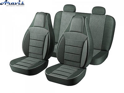 Чохли на сидіння Pilot 2108-99/2115 шкір.+тканина червона, ціна: 1549 ...