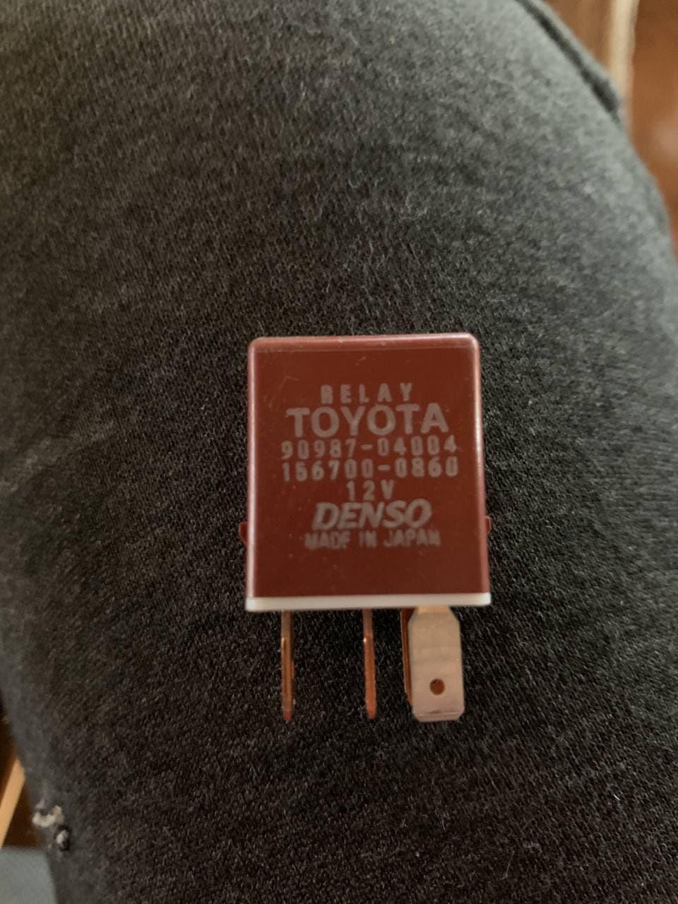 Реле 5ти Контактный 90987-04004 156700-0860 Реле Вентилятора Охлаждения ...