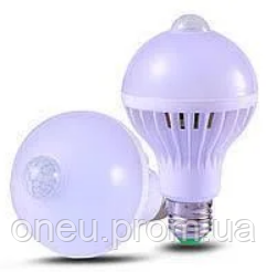 Лампа светодиодная с датчиком движения E27, 8Вт LED (ID#1402561650 ...