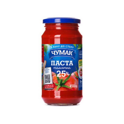 Чумак Паста Томатная Чумак 25%, 450г, цена 36.21 грн — Prom.ua (ID ...