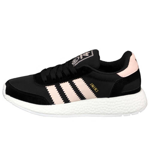 Женские кроссовки Adidas INIKI Black White, черно-белые кроссовки ...