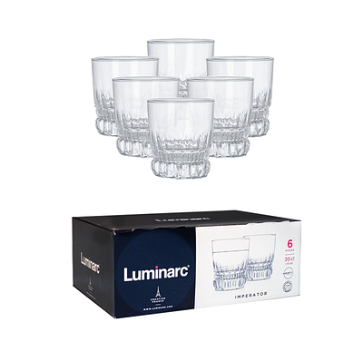 Luminarc N1287 набір склянок для віскі Imperator 6шт 300мл, ціна: 306 ₴, купити на Prom.ua