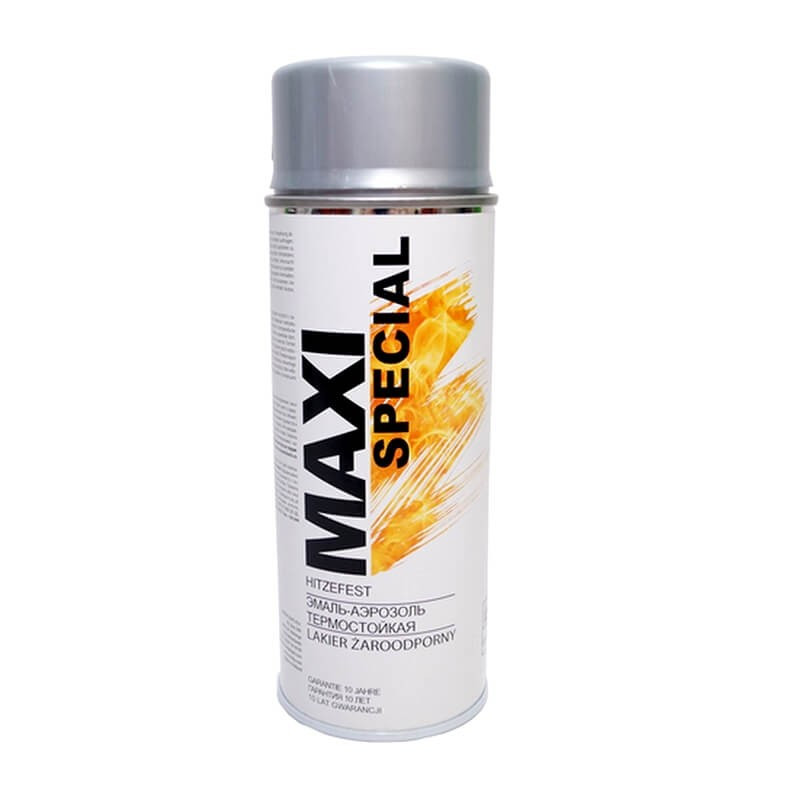 Краска термостойкая серебристая MAXI COLOR Special MX0007 400 мл (ID ...