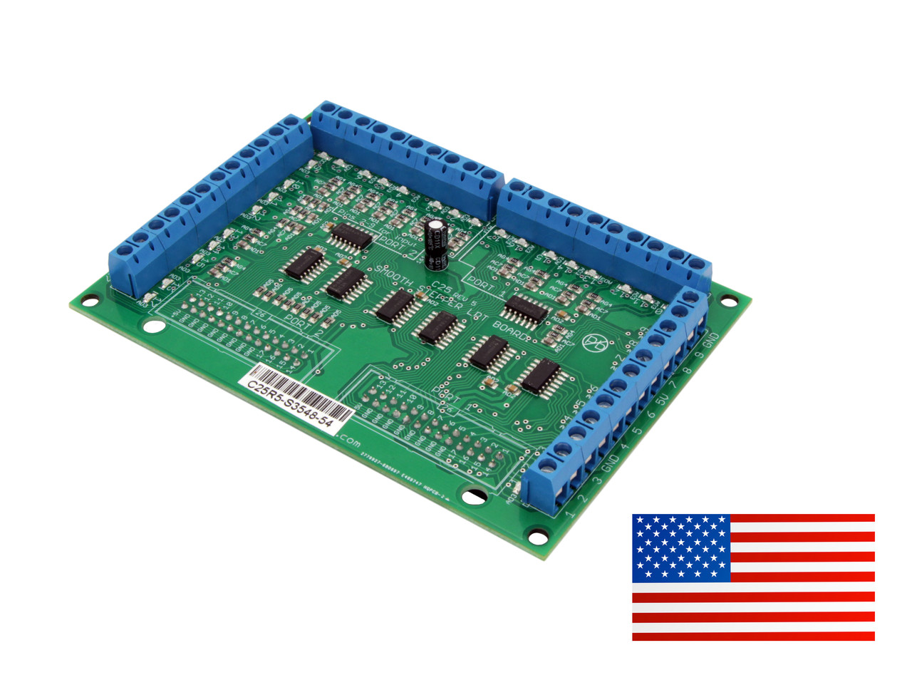 Плата сопряжения входов и выходов C25-Smooth Stepper LPT Board Rev. 5 ...