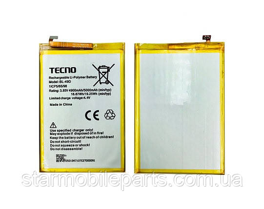 Купить Аккумулятор BL-49DT (АКБ, батарея) Tecno 2 Pro (LA7) (Li-ion 3 ...