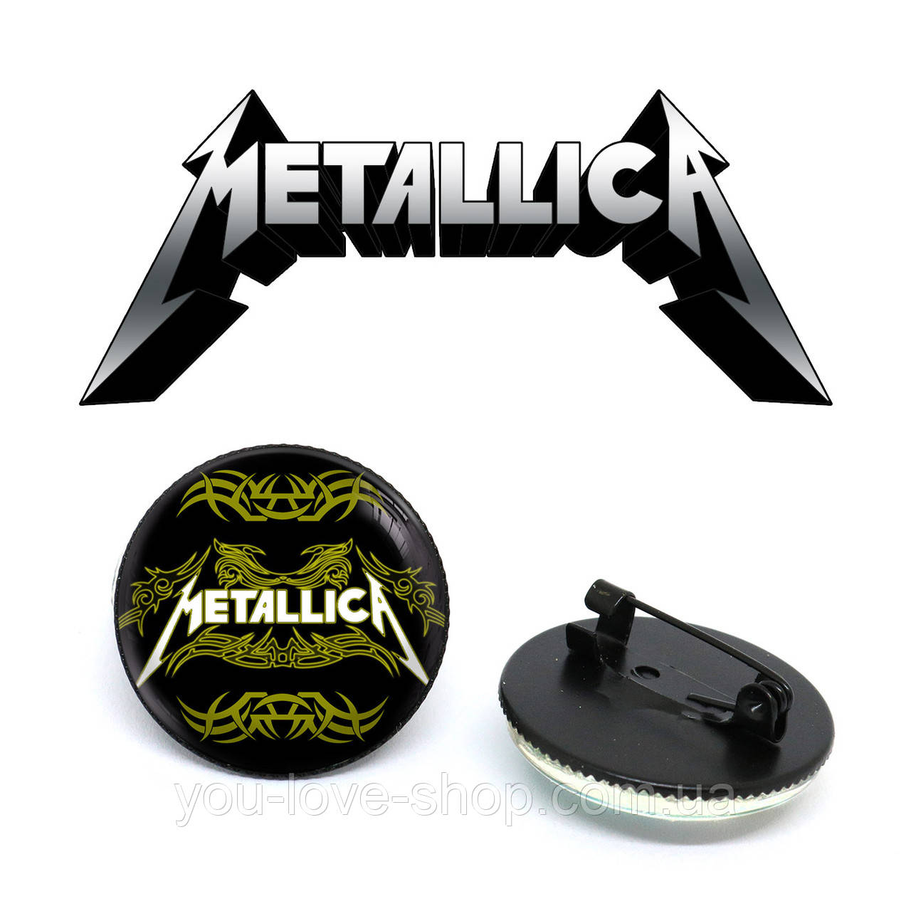 Значок Metallica "Patterns", ціна 89 грн — Prom.ua (ID#1407757901)