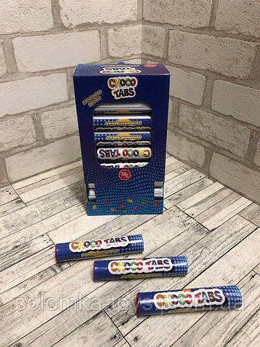Шоколадні драже Choco tabs в тубусі 24 шт, ціна 156 грн - Prom.ua (ID ...