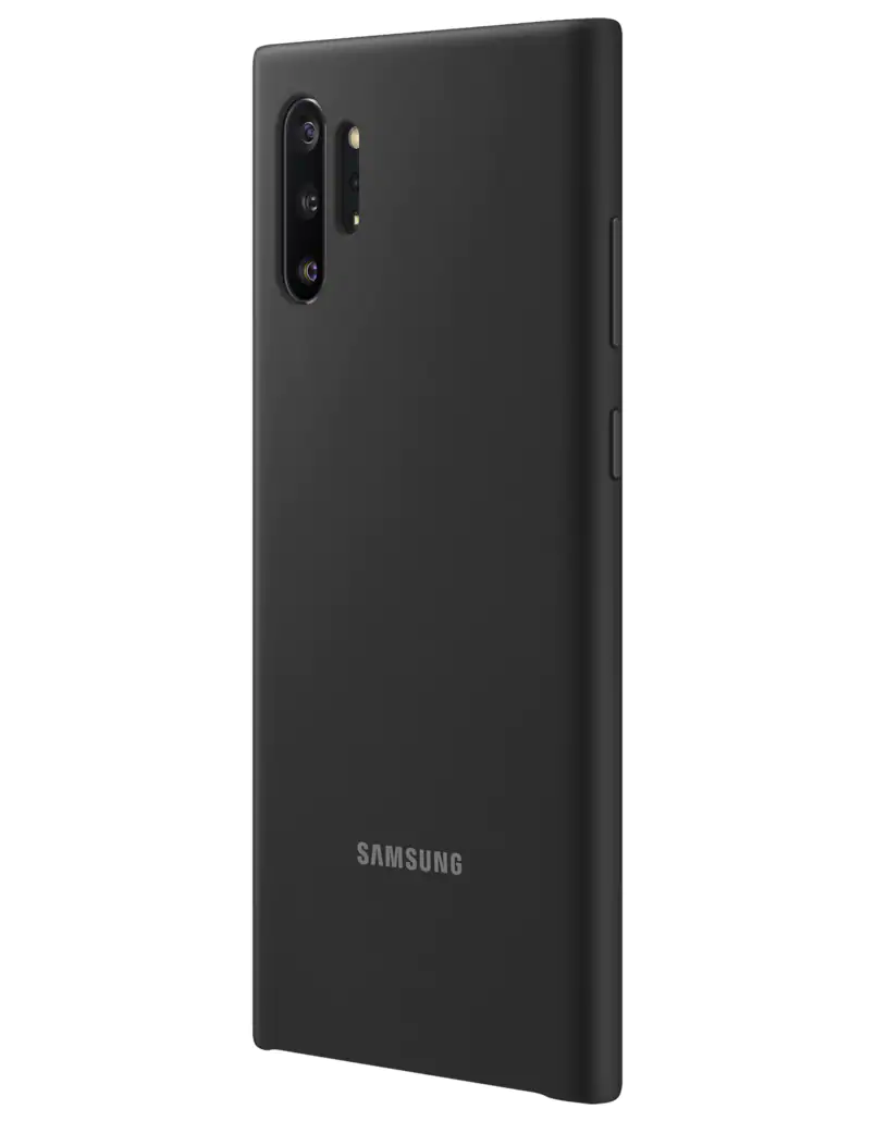 Оригинальный чехол Samsung Silicone Cover Black для Galaxy Note 10 Plus ...
