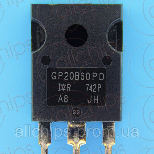 IGBT N-канал 600В 400А IR IRGP20B60PDPbF TO247AC (ID#104045072), ціна: 528.56 ₴, купити на Prom.ua