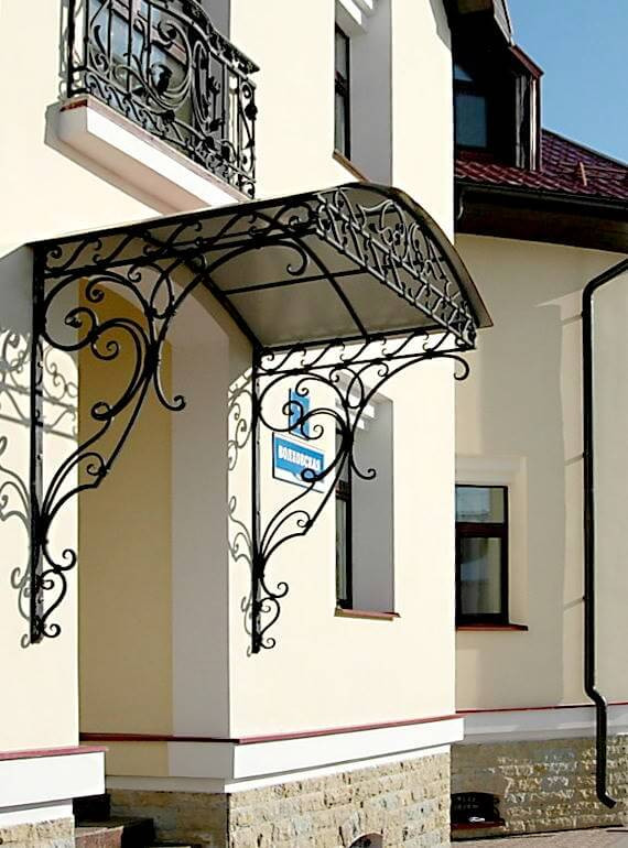 Купить Кованые навесы на дверь, цена — Prom.ua (ID#207240798)