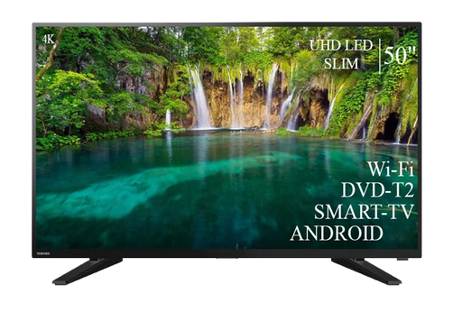 Сучасний Телевізор Toshiba 50" Smart-TV ULTRA HD T2 USB Android 13.0 Гарантія 1 РІК, ціна: 13119 ...