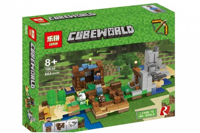 Конструктор Lepin 18030 "Верстак 2.0" Minecraft 664 деталей. (Аналог ...