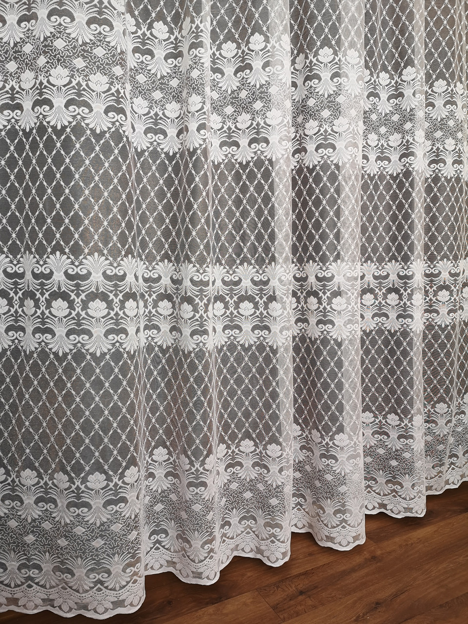 Тюль жаккард білий купити за найкращою ціною в Хмельницькому від компанії Textile Plus