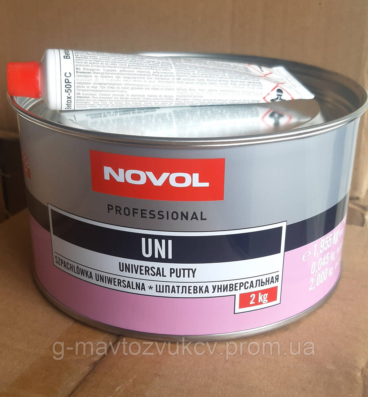Шпаклівка універсальна "Novol" 2 кг (ID#1412408168), ціна: 264 ...