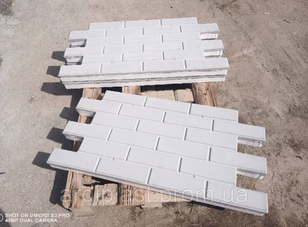 Термопанелі гладка для утеплення фасадні та цокольні Гладка цегла УТЕПЛЕННЯ ФАПАДА 100 (ID ...