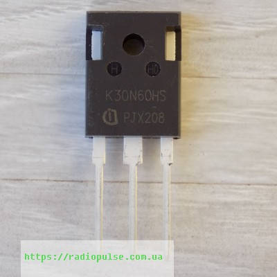 Купить IGBT-транзистор K30N60HS ( SKW30N60HS , SKW30N60 ) , TO-247, цена 239.80 ₴ — Prom.ua (ID ...