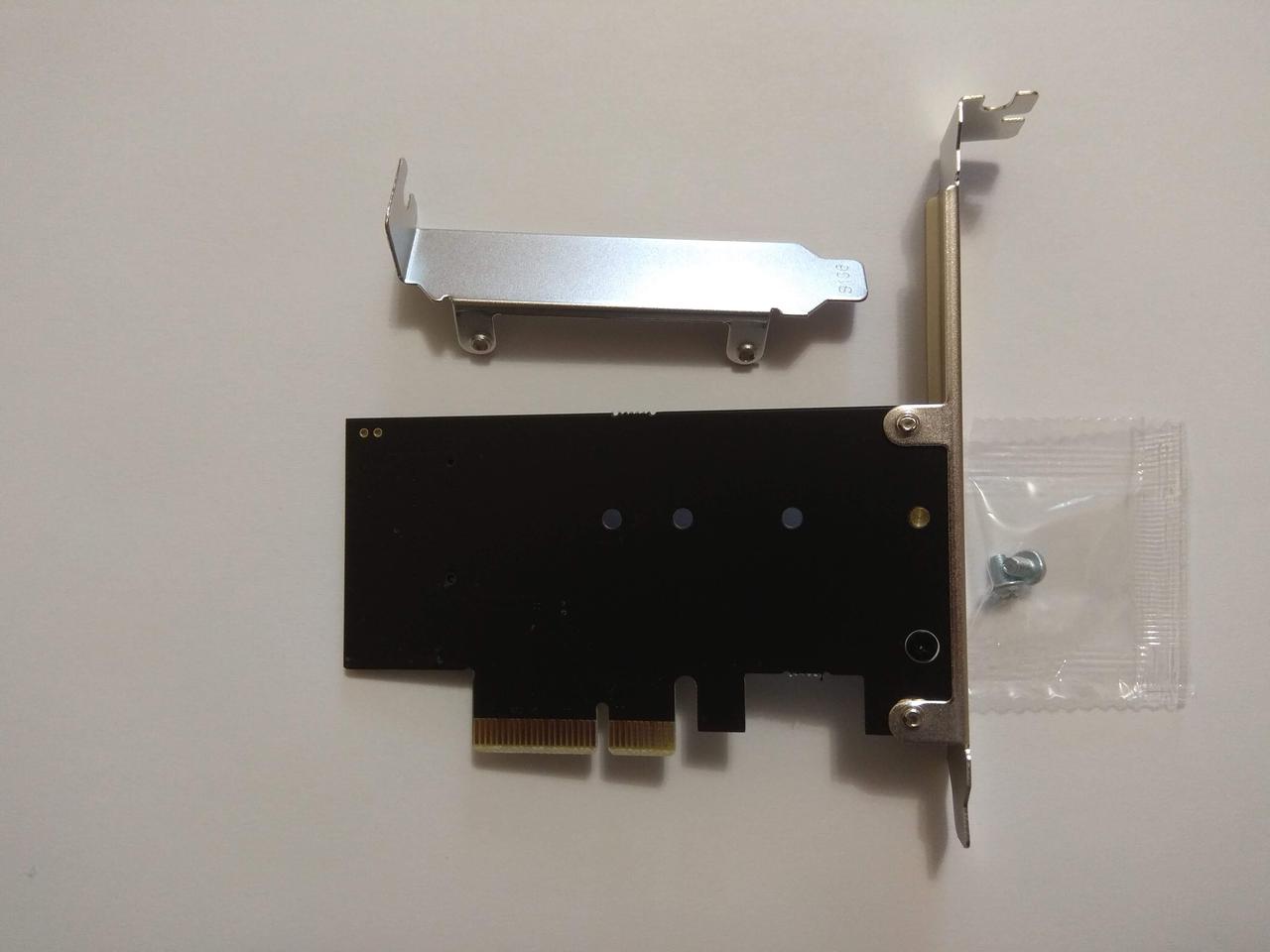Переходник PCI express PCIe 3.0 x4 на M.2 m2 NVMe SSD, цена 280 грн ...