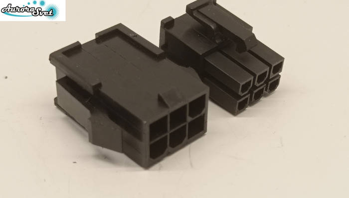 Купити Роз'єм 6Р Mini-Fit 4.2 mm + контакти, для живлення відеокарти ...