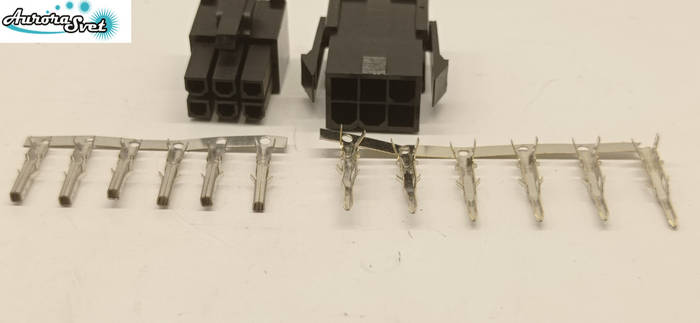 Купити Роз'єм 6Р Mini-Fit 4.2 mm + контакти, для живлення відеокарти ...