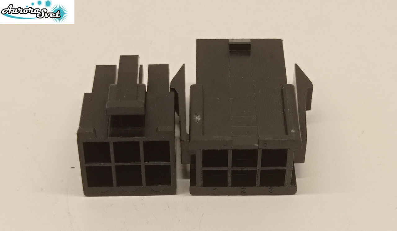 Купити Роз'єм 6Р Mini-Fit 4.2 mm + контакти, для живлення відеокарти ...