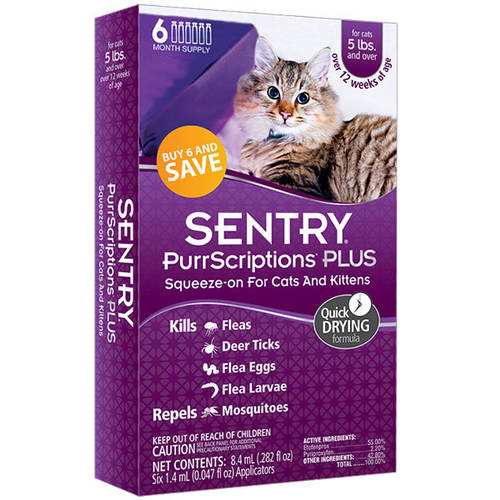Sentry PurrScriptions Plus Сентро ПУРРСКРІПШНС ПЛЮС краплі від бліх і ...
