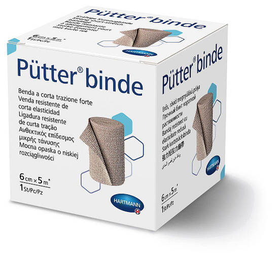 Putter binde/Пюттер биндэ - прочный бинт короткой растяжимости, 6см х ...