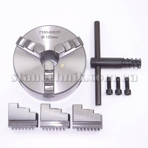 Патрон токарний 3-х кулачковий 125 мм (7100-0003) (ID#1413943233), ціна ...