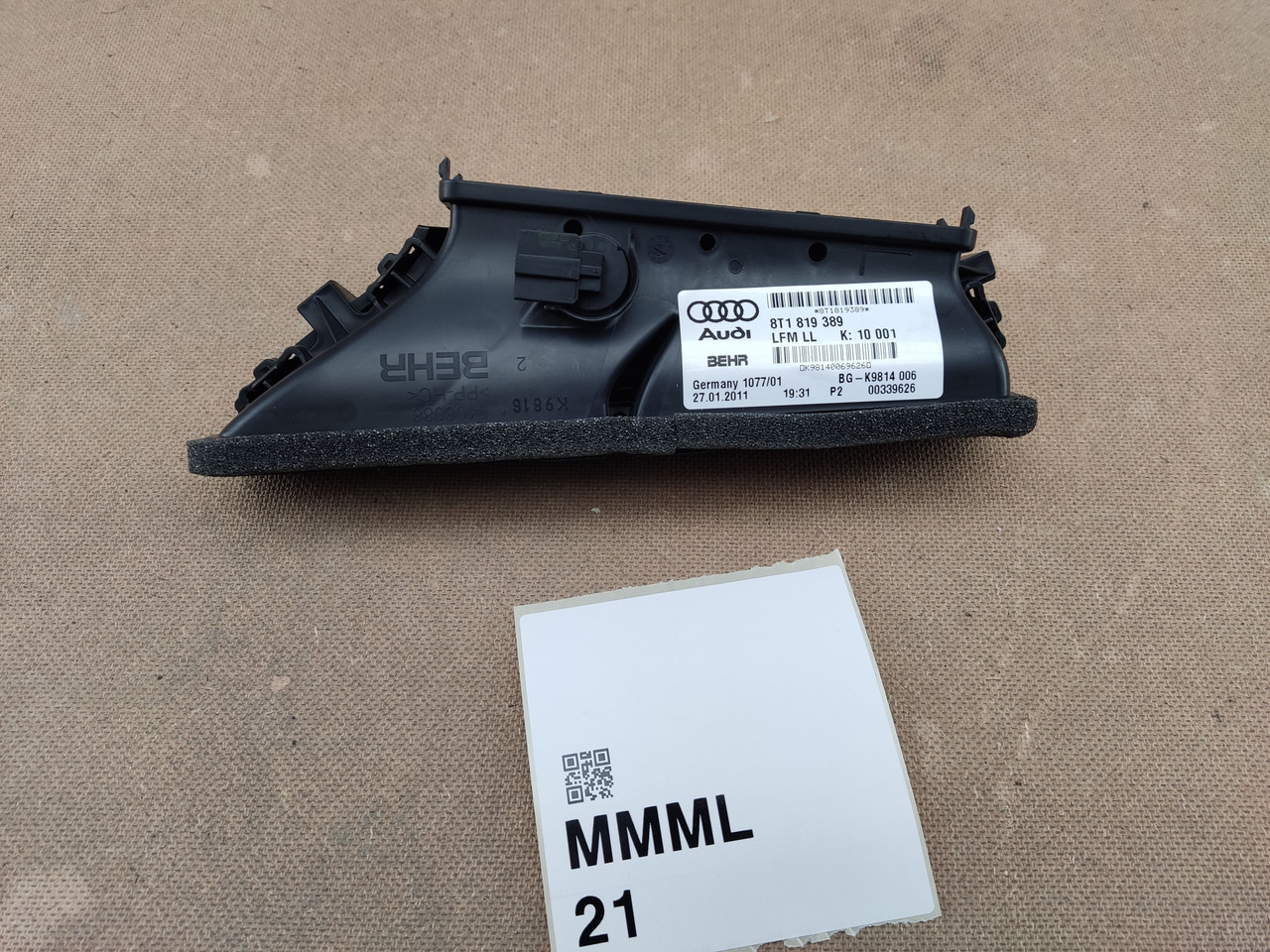 Купить Повітропровід дефлектор торпедо торпеди Audi A4 B8 A5 8T Q5 8R ...