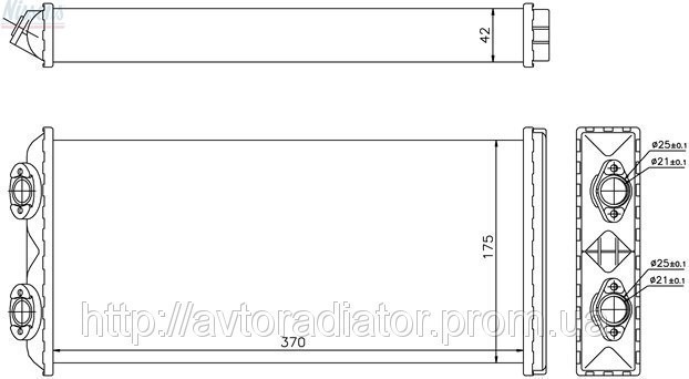 РАДИАТОР ОТОПИТЕЛЯ MAN F2000 (94-), цена 825 грн — Prom.ua (ID#15691928)