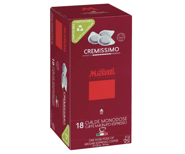 Купити Кава Musetti Cremissimo в монодозі E. S. E. - 18 шт, ціна 320 ...