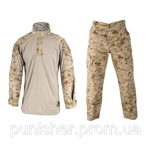 Купить Огнеупорная униформа USMC Frog Defender M, Marpat Desert, Medium ...