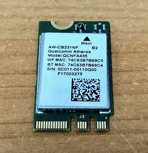 Купити Wi Fi Модуль AW-CB231NF B2, Qualcomm Atheros QCNFA435, Asus X556 ...