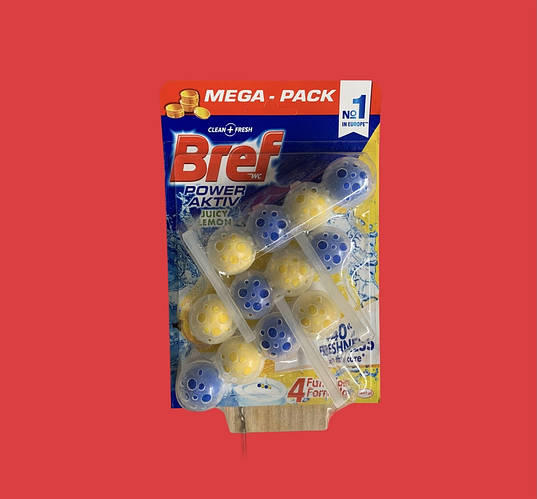 Туалетні блоки для унітазу Bref(Juicy Lemon)-3*50г, ціна 64 грн — Prom ...