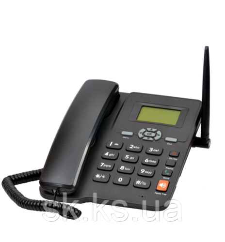 Стаціонарний gsm телефон sertec zt6588 на 2 сім картки російське меню з ...