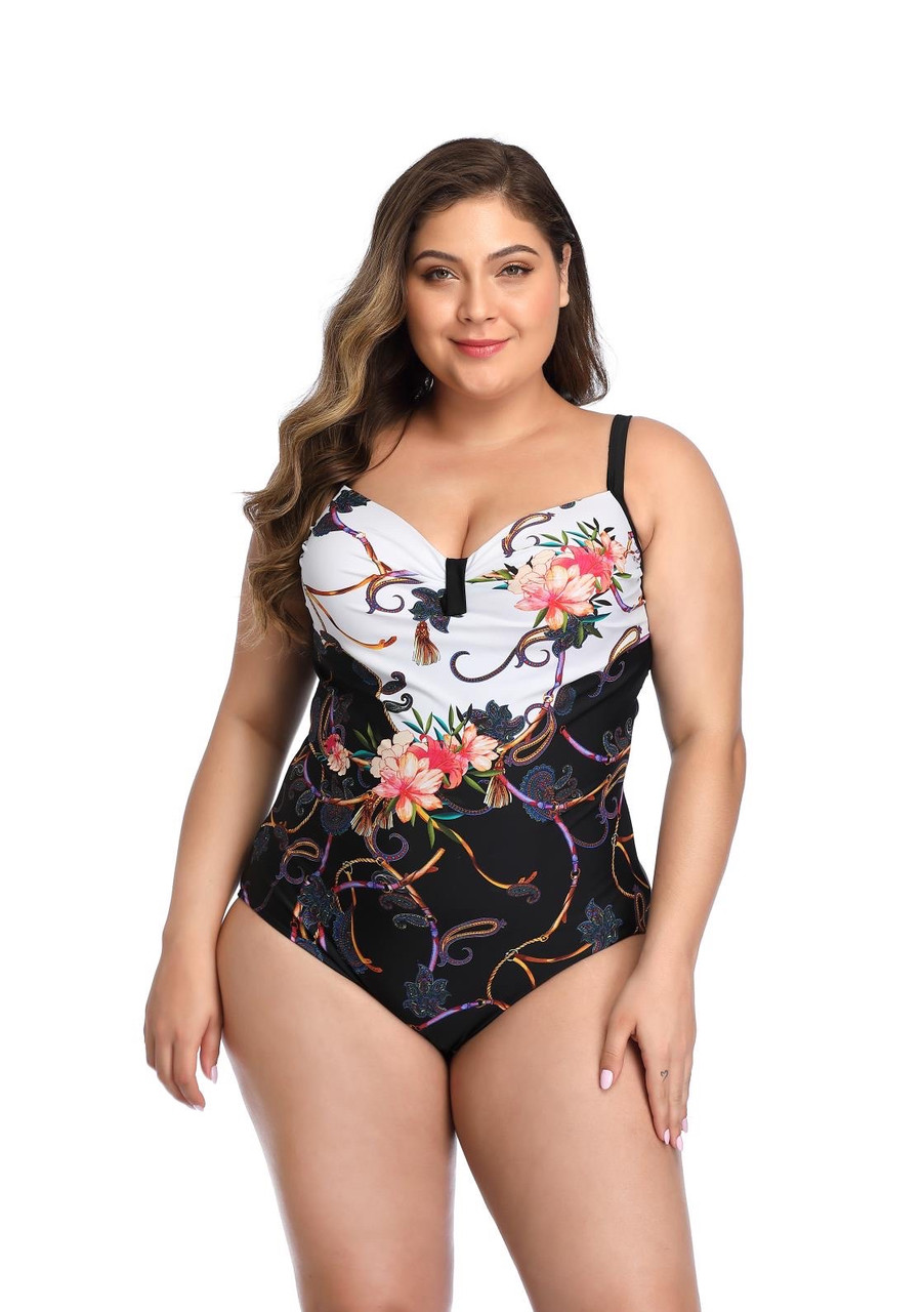 Суцільний жіночий купальник Fuba 20386. Розміри 48(XL)-56(5XL). Великі розміри.: продаж, ціна у ...