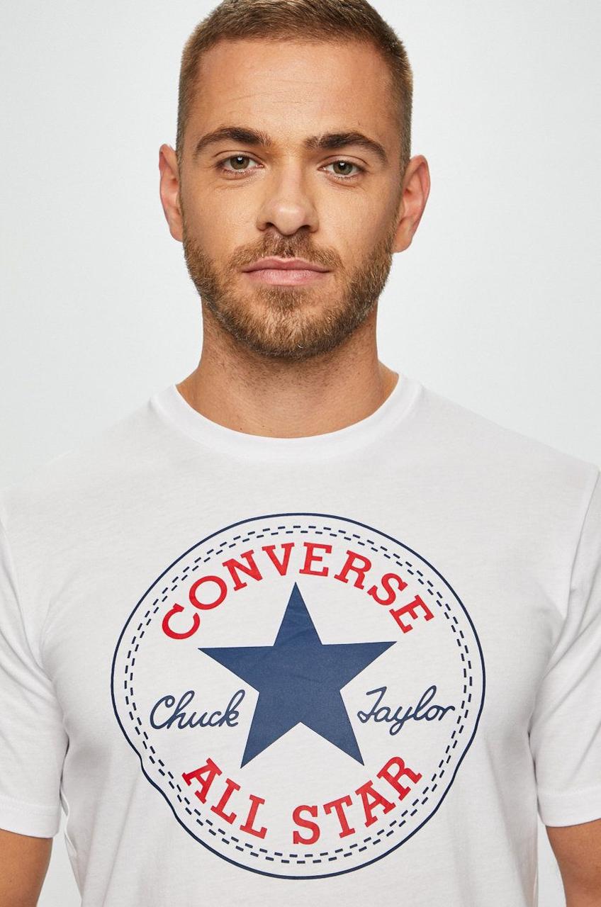 Футболка мужская Converse, белая конверс (ID#1417389895), цена: 550 ...