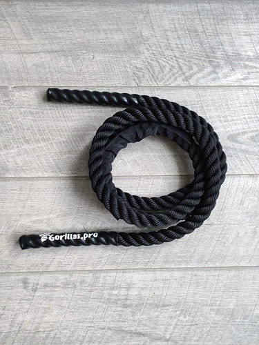 Тяжелая скакалка Gorillas.pro канат для единоборств спорта и ...