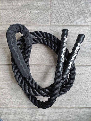 Тяжелая скакалка Gorillas.pro канат для единоборств спорта и ...