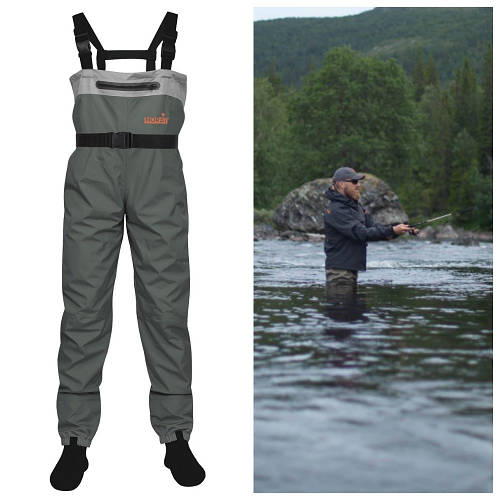 Вейдерси Norfin Whitewater 2, XL (56-58) | Забродний напівкомбінезон з неопреновими шкарпетками ...