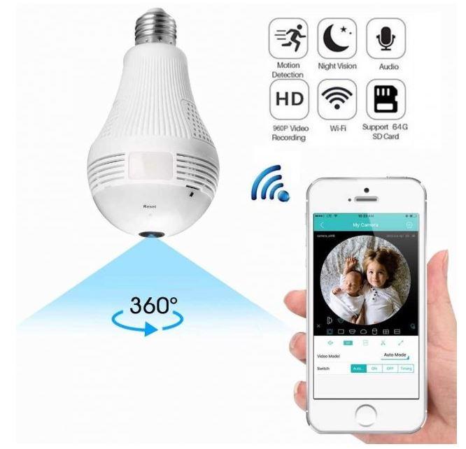 WiFi Камера-лампочка Видеонаблюдения FV-A3608-960PH(L) / 9592 — Купить ...
