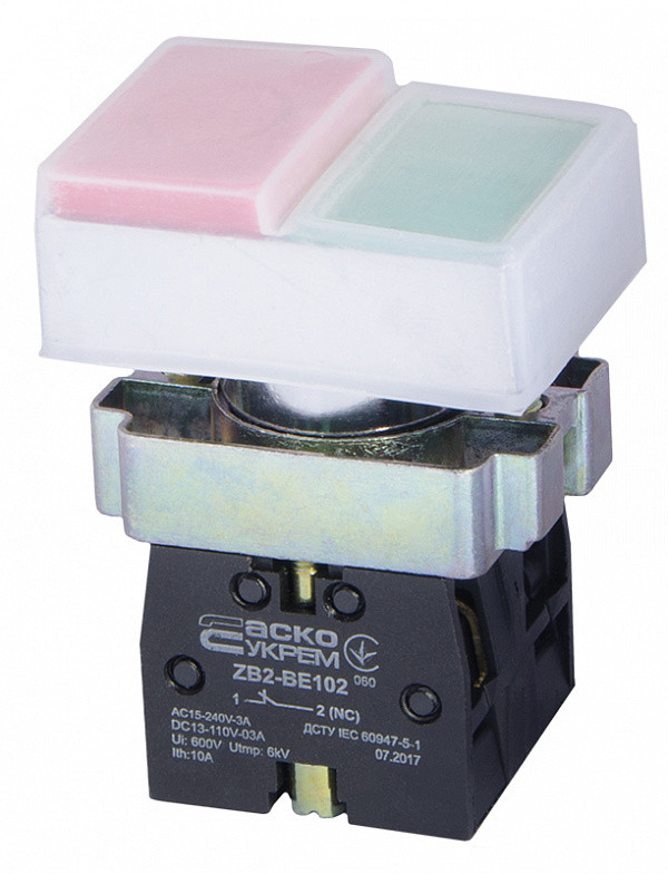 Кнопка Пуск-Стоп "I-O" 1NO+1NC 22мм без подсветки IP65 [A0140010014 ...