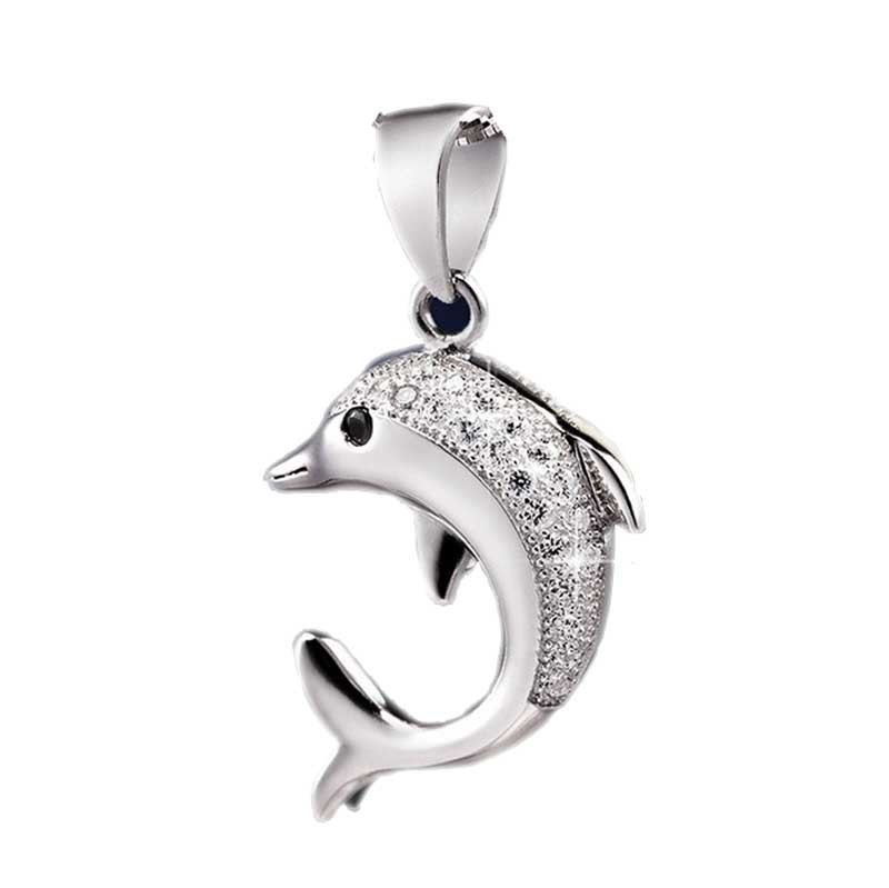 Купити Ланцюжок з кулоном дельфін медсплав жіноча підвіска зі стразами СС1739 75 ціна 115