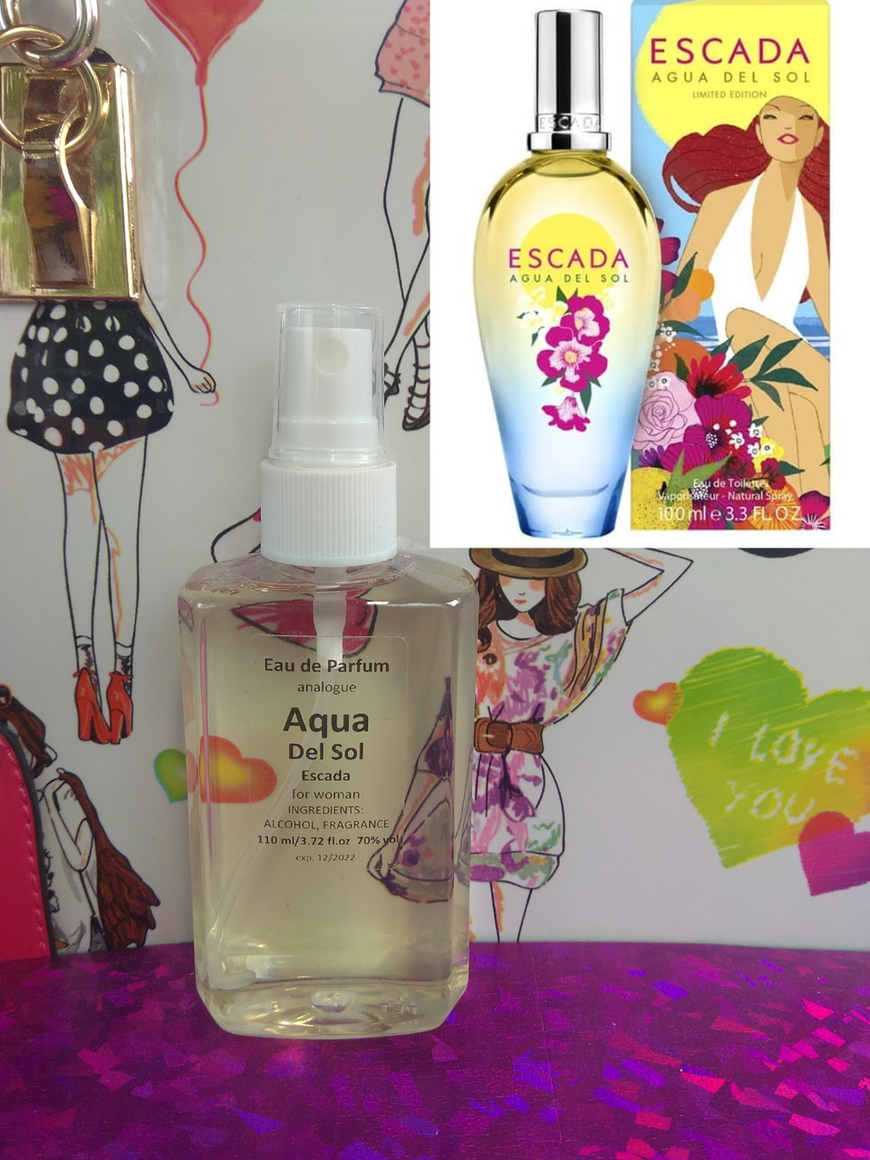 Escada Aqua Del Sol.Эскада Аква Дел Сол.Парфюмированная вода 110мл,50мл ...