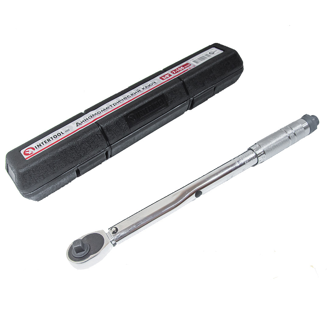 Динамометричний ключ 3/8", 7-105 NM INTERTOOL XT-9003 (ID#637617729), ціна: 875 ₴, купити на Prom.ua