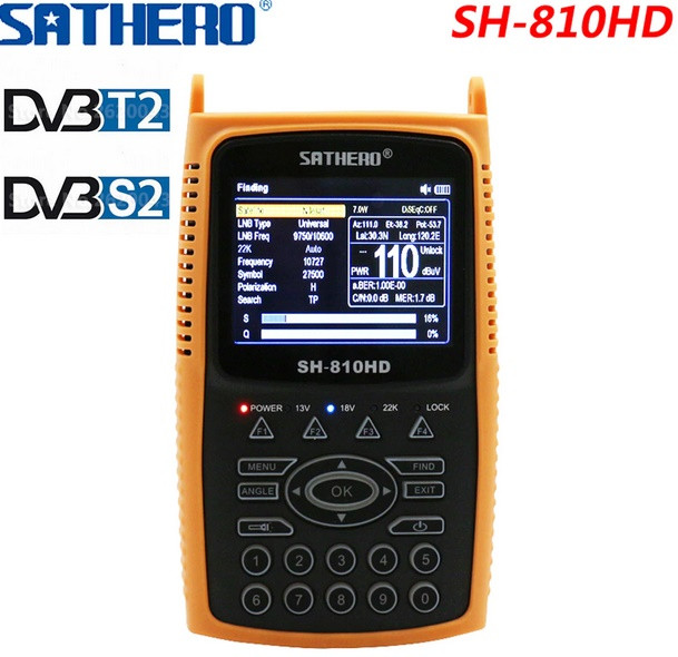 Прибор для Настройки Спутниковых Антенн Sathero SH-810HD DVB-S2 DVB-T ...