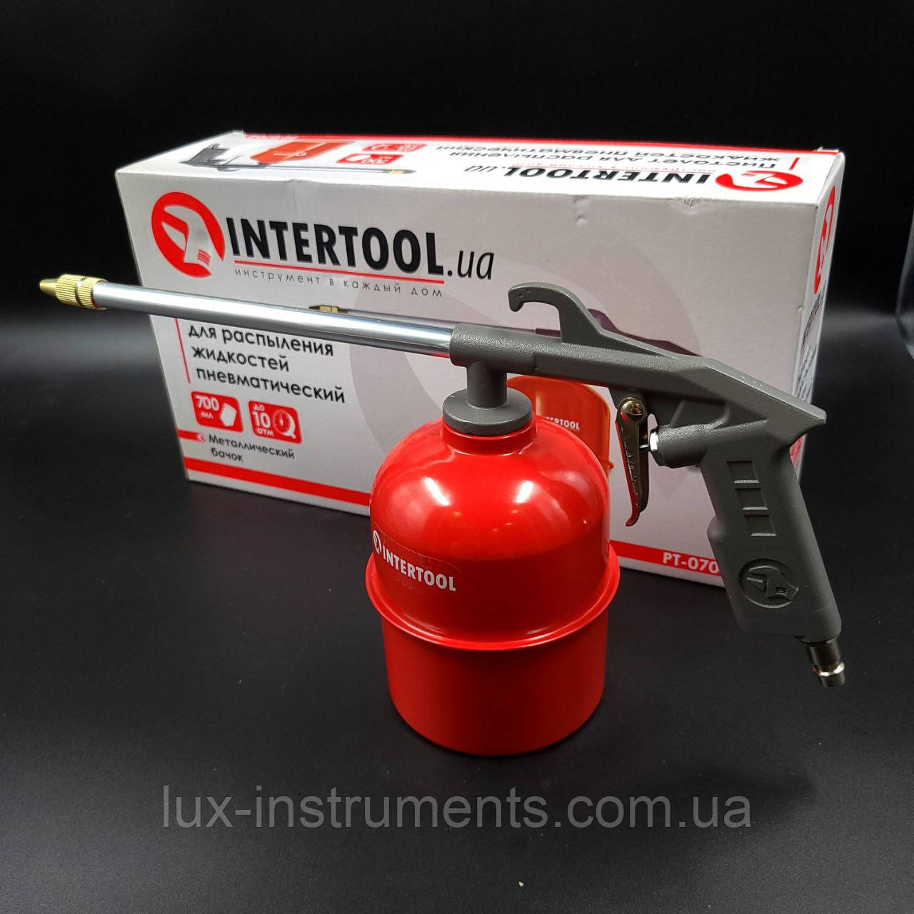 Пневмопистолет для распыления жидкостей INTERTOOL PT-0704.Краскопульты (ID#1419303848), цена ...