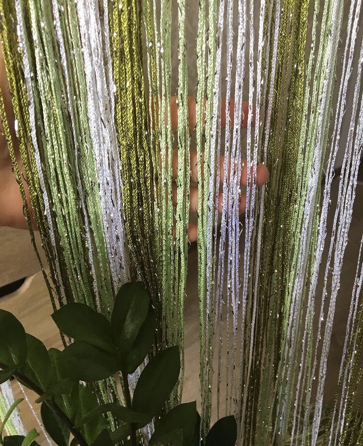 Шторы Нити Радуга Дождь, Нитяные Шторы Радуга с Люрексом — Купить ...