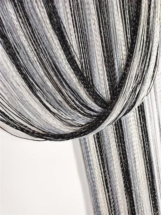 Шторы Нити Радуга Дождь, Нитяные Шторы Радуга с Люрексом — Купить ...