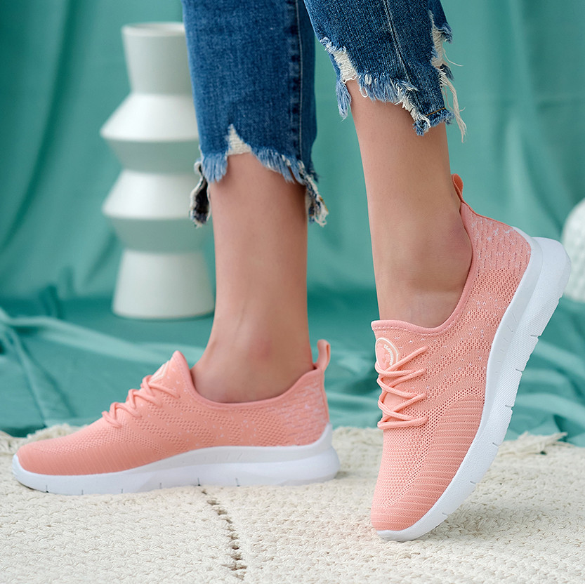 Купить Кроссовки женские розовые сетка 38р дешево от интернет-магазина ...